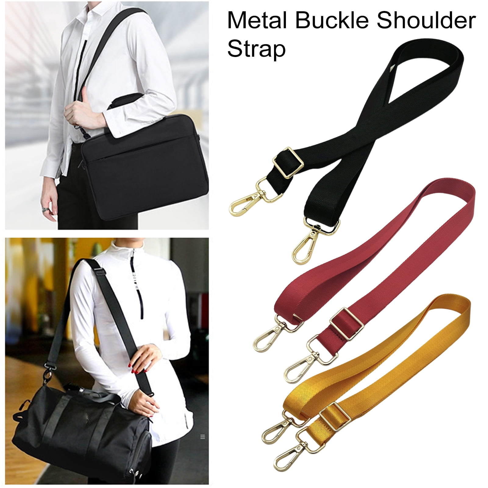 Colorful Bag Shoulder Strap with Snap Hook Clip Adjustable Widened ...