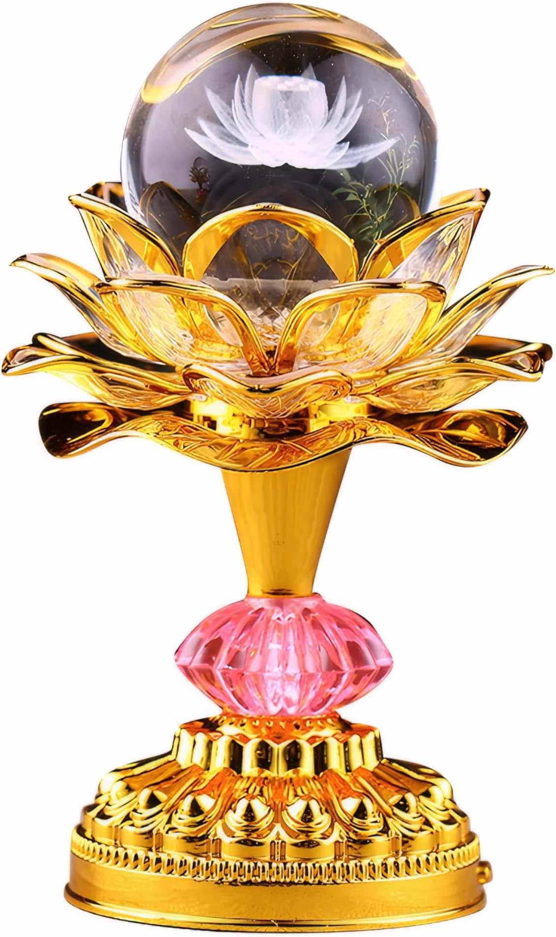 Colorful Ball Lotus Buddhist Lamp, Built 53 Buddhist Songs, Gradient ...