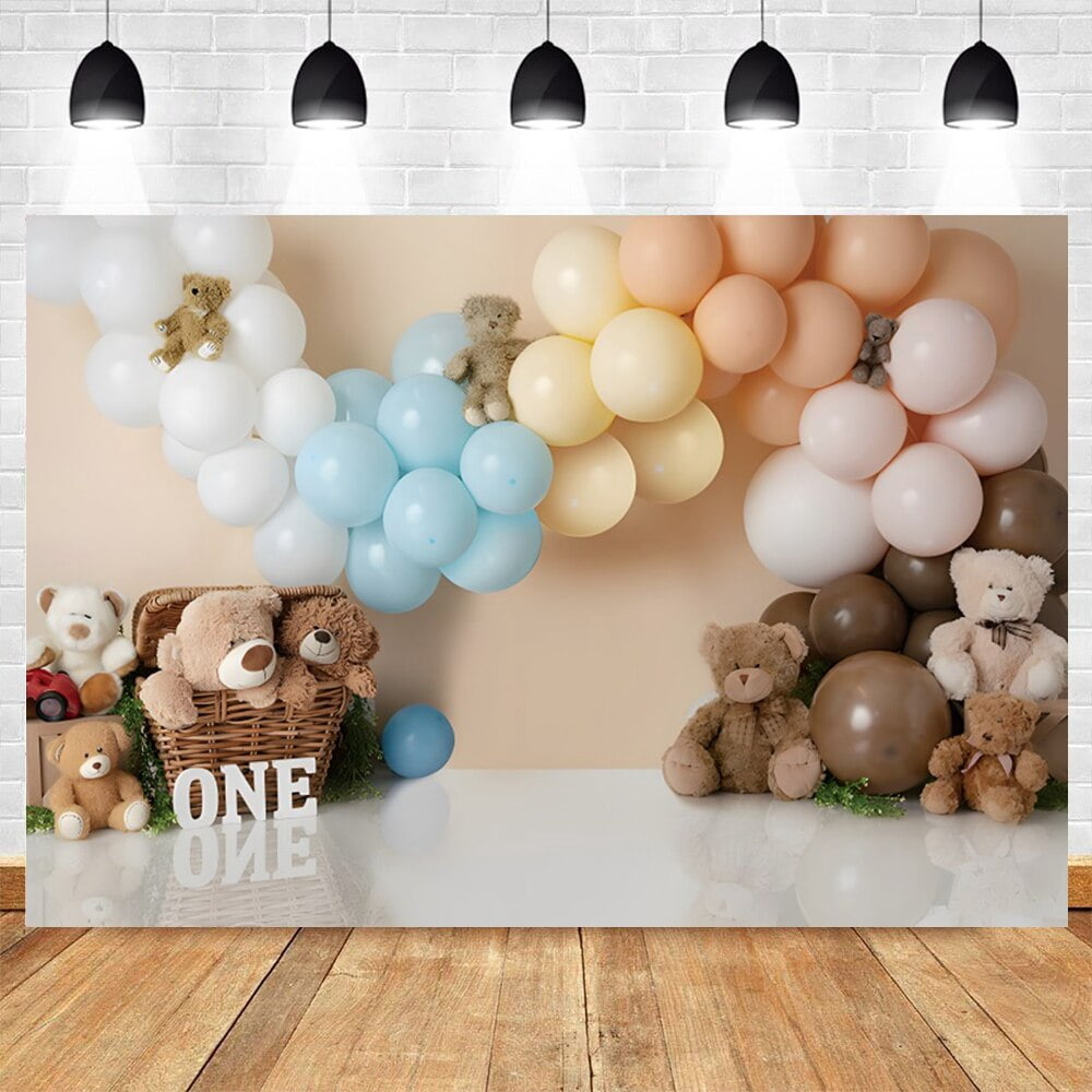 Colorful Balloon Baby Shower 1st Birthday Photography Backdrop Arch ...