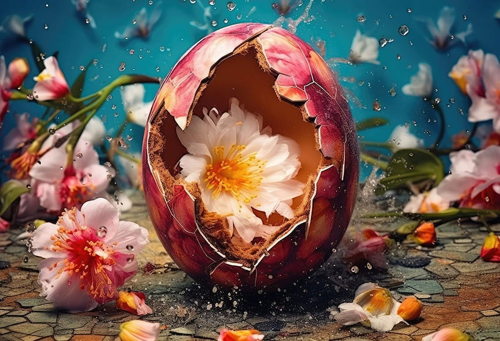 Colorful Balloon Flower Baby Kids Birthday Party Cake Smash Portrait r ...