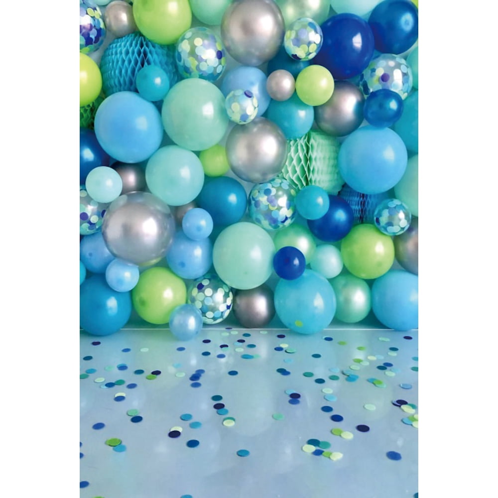 Colorful Balloon Kids Portrait Backdrops Baby 1st Birthday Party Cake ...