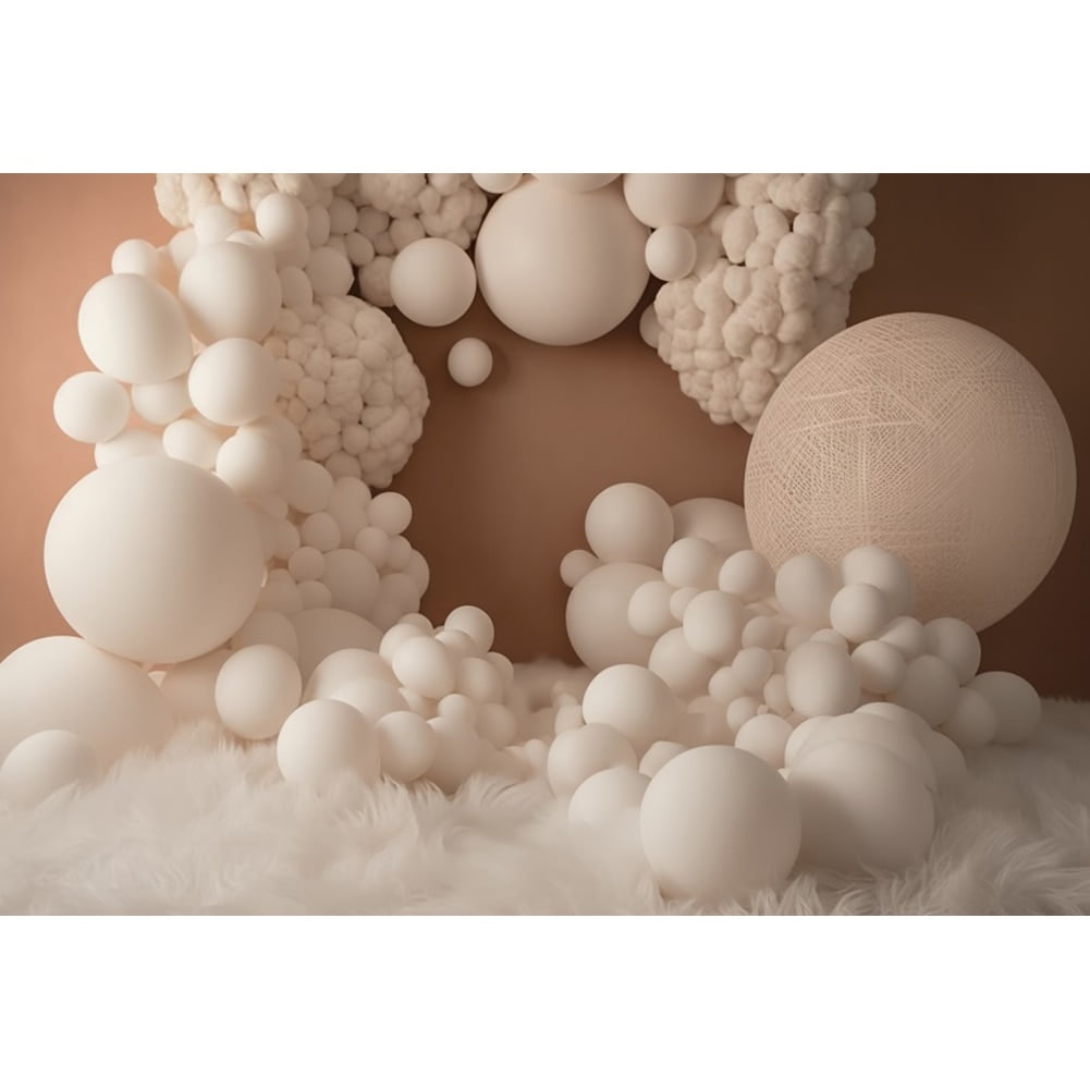 Colorful Balloon Photography Backdrops Boy Girl One Year Birthday Party ...