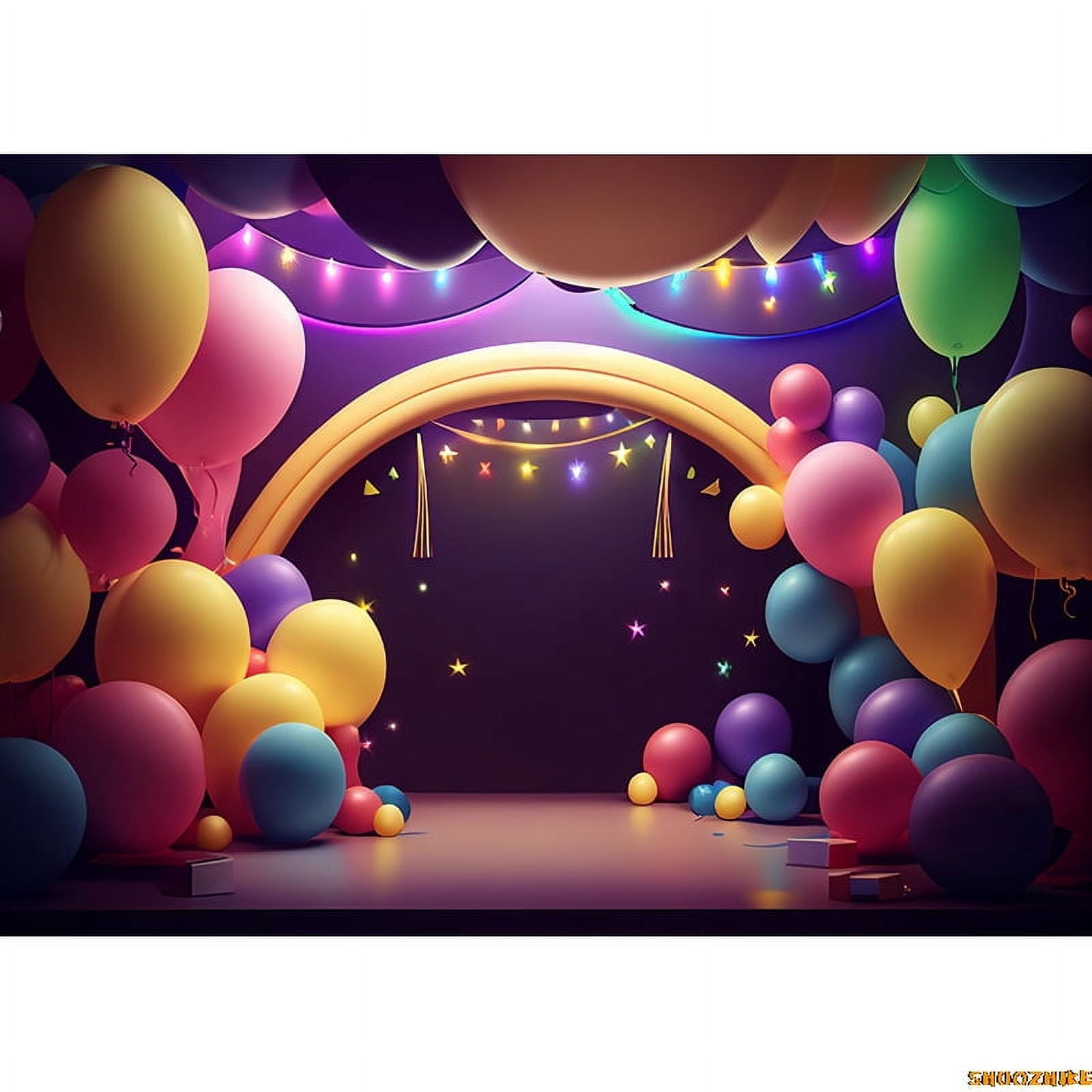 Colorful Balloons rations For Birthday Party Stage Photography ...