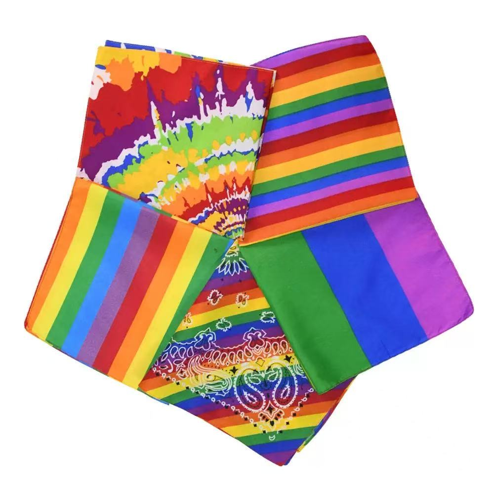 Colorful Bandanas 4 Pack for Adults, Multi Color Bandana Set for Events ...