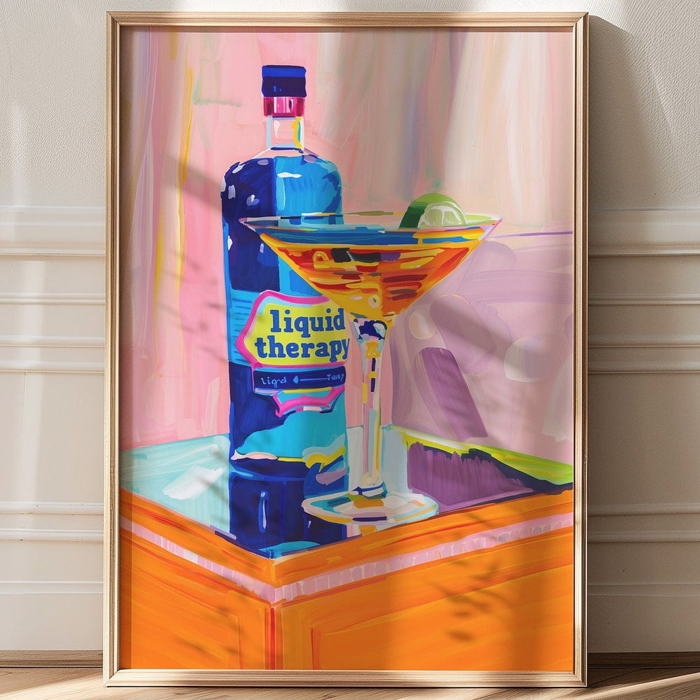 Colorful Bar Cart Decor, Maximalist Art Decor, Trendy Art, Apartment ...