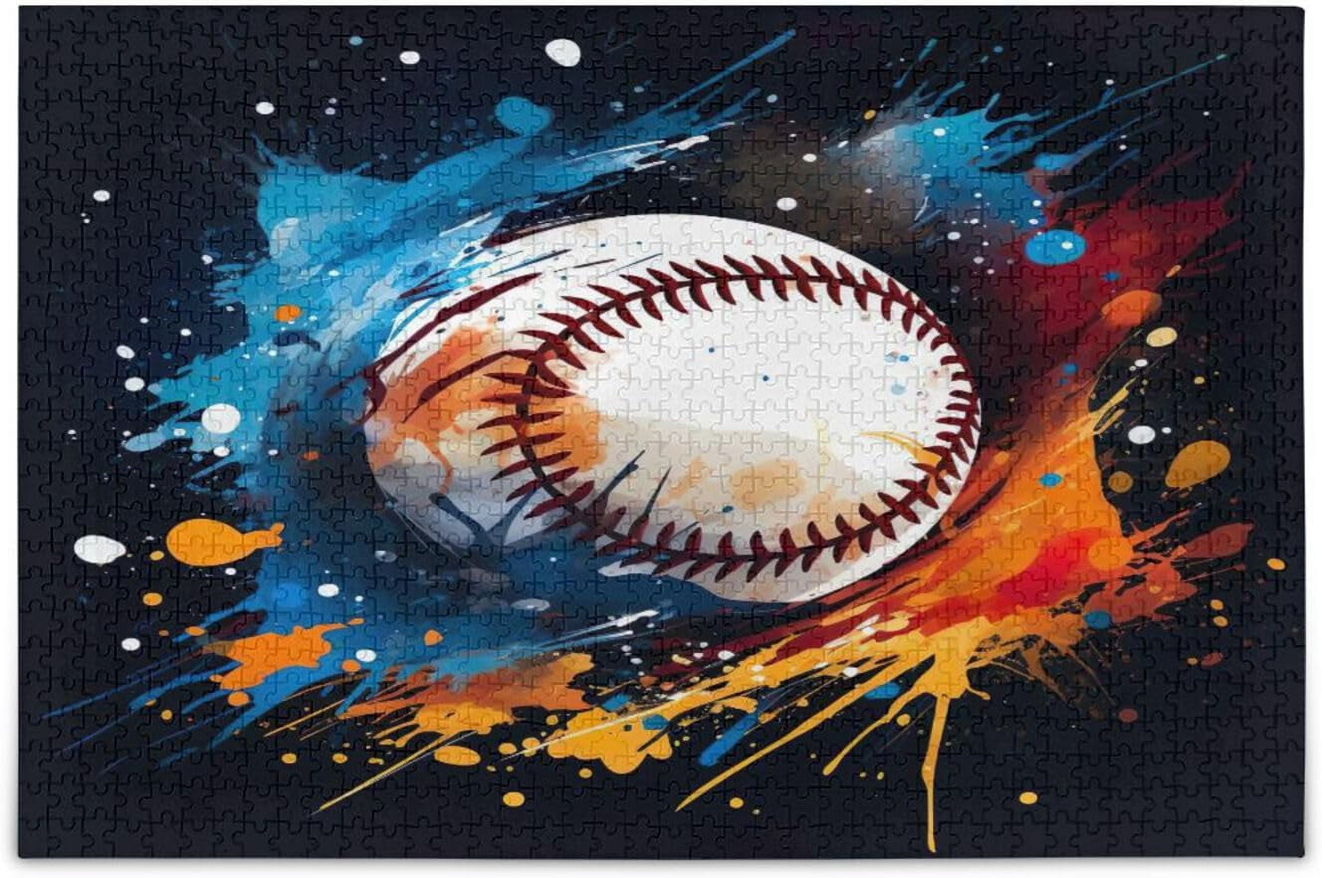 Colorful Baseaball 1000 Piece Puzzle for Adults, Family Game ...