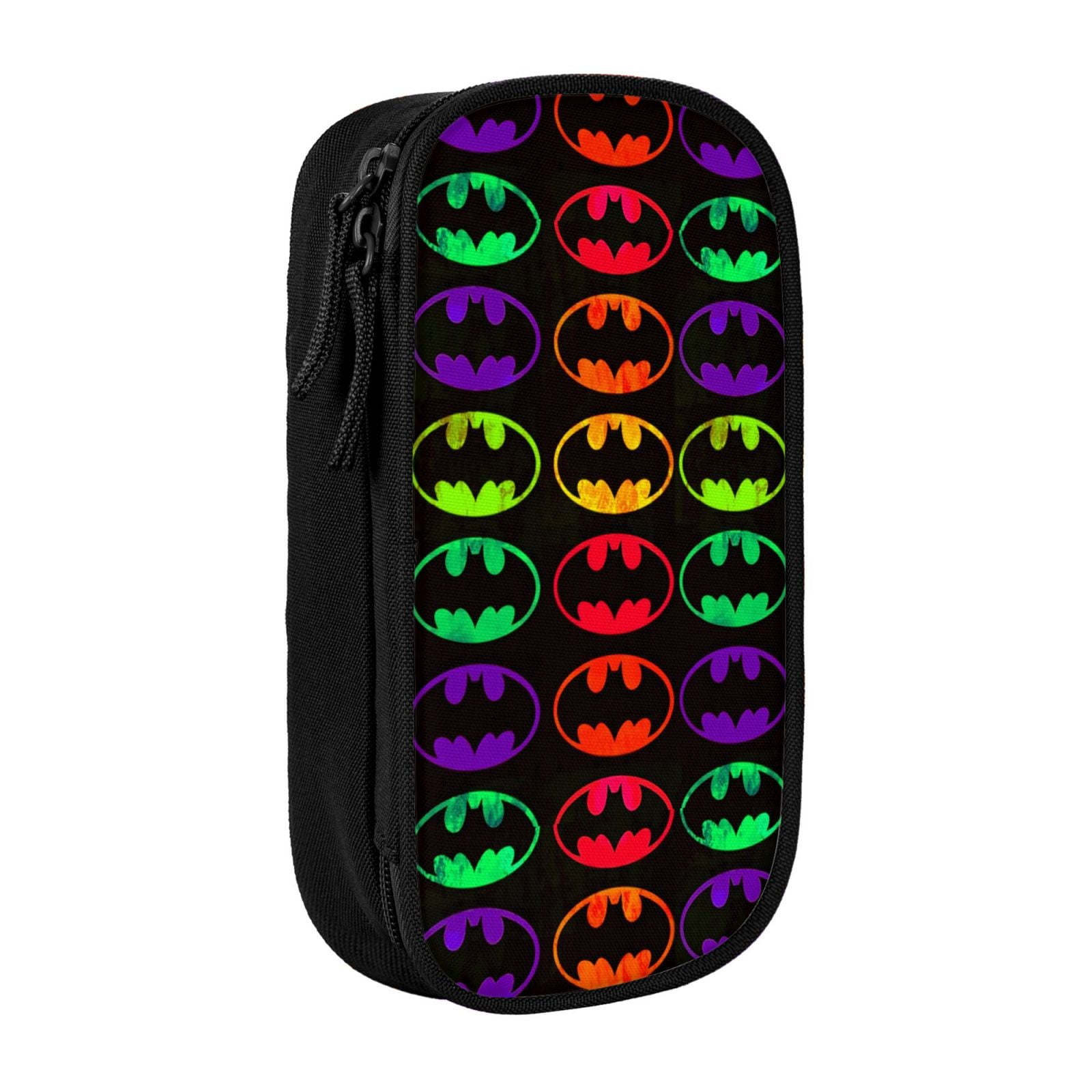 Colorful Batman Logo Pencil Case,Big Capacity Pencil Pouch Stationery ...