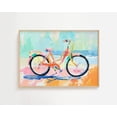 Colorful Beach Bicycle, Retro Coastal Bike Art, Pretty Pastel, Summer ...