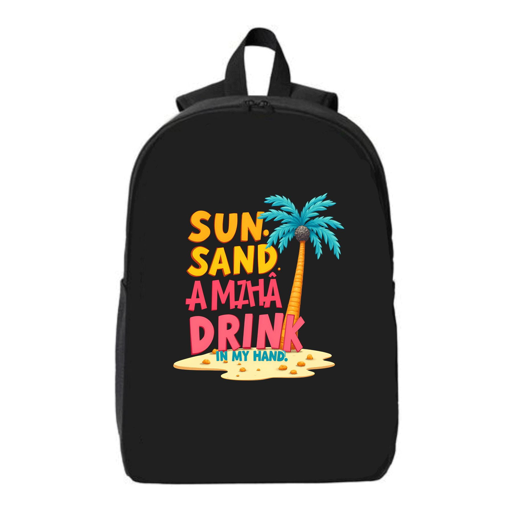 Colorful Beach-Themed Laptop Backpack for 15 " Laptop & iPad - Features ...