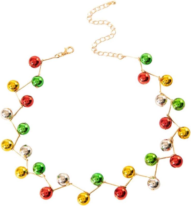 Colorful Beaded Ball Christmas Gold Silver Red Green Cute Ornament ...