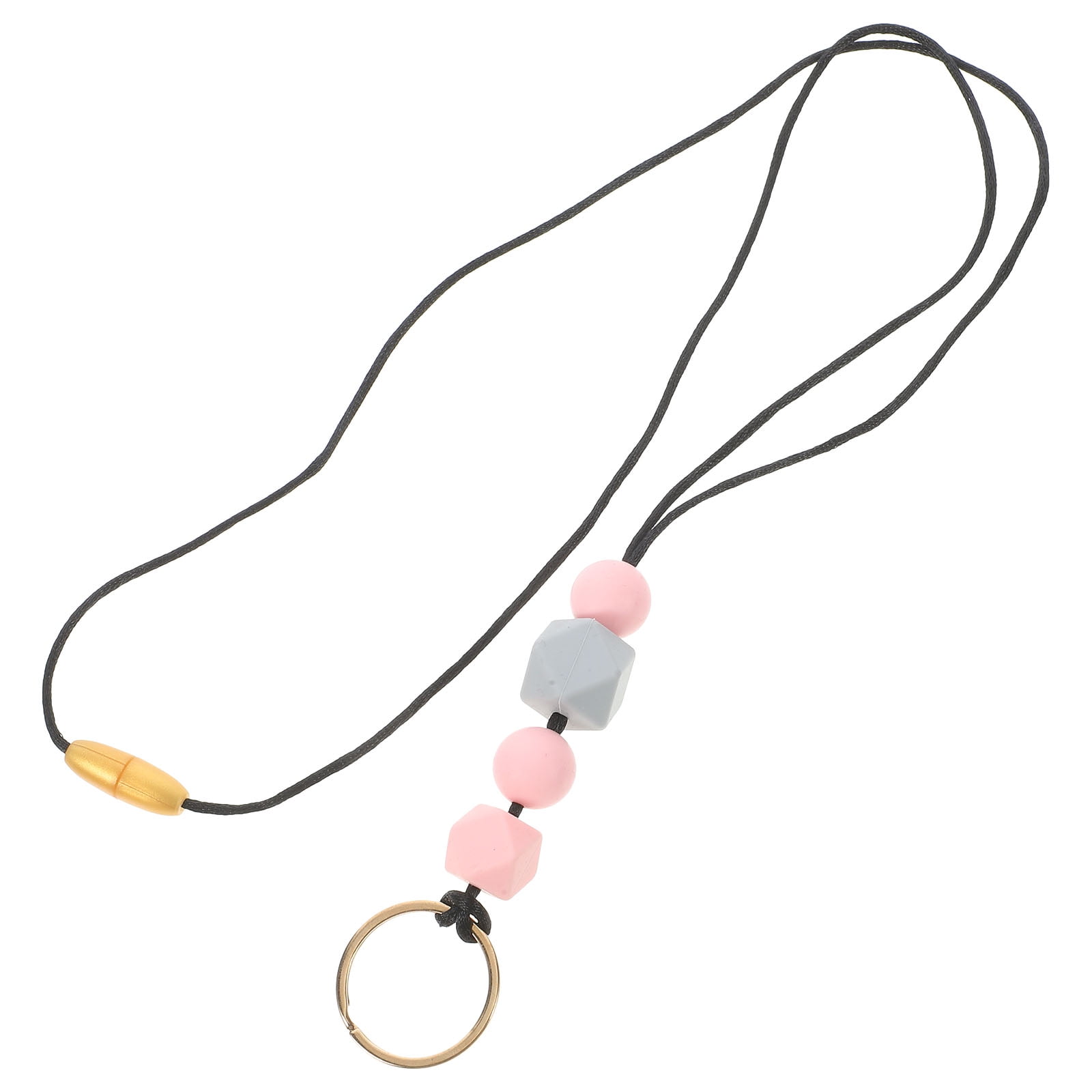 Colorful Beads Lanyard Neck for Phone Mobile Lanyards Keys Beaded Staff ...