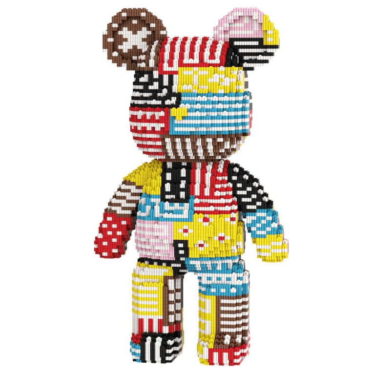 Colorful Bear Building Blocks Set, Cute Bear Decor, Gift for Birthdays ...