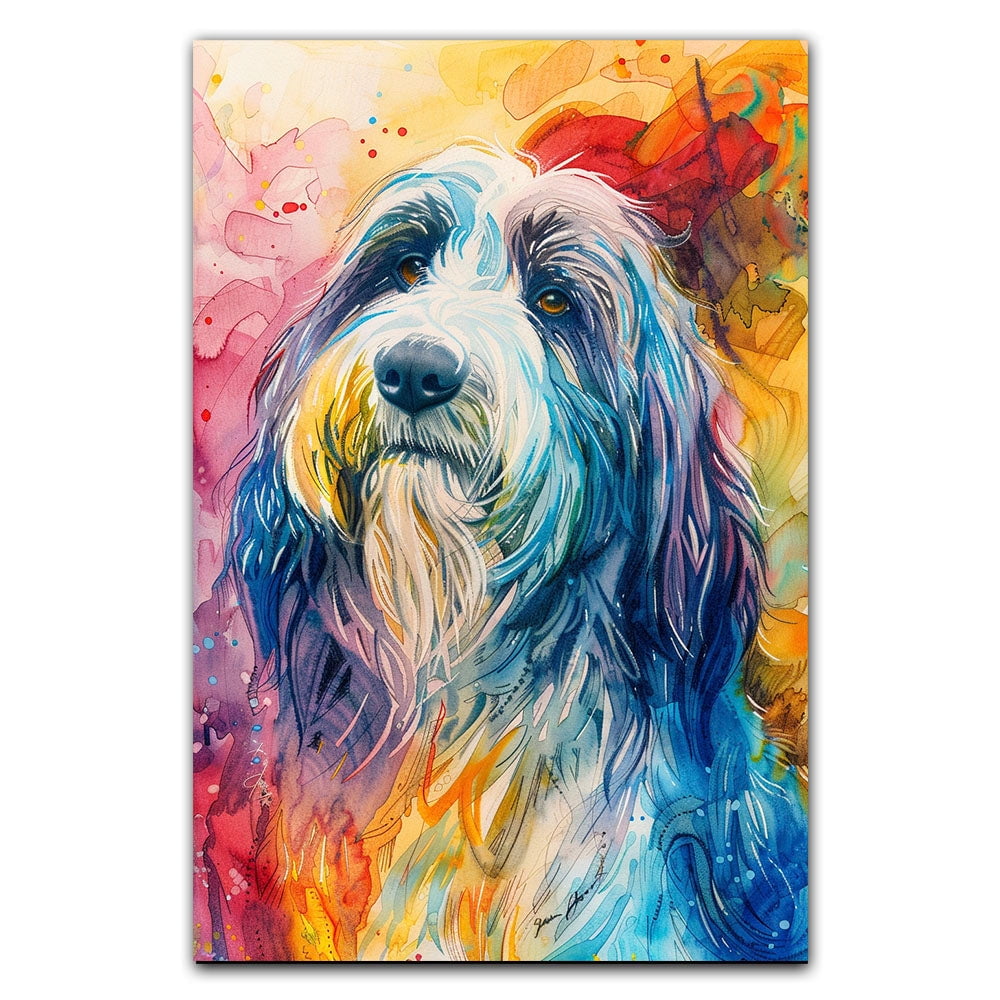 Colorful Bearded Collie Wall Art Abstract Dog Posters Animal Canvas ... Colorful Bearded Collie Wall Art Abstract Dog Posters Animal Canvas ...