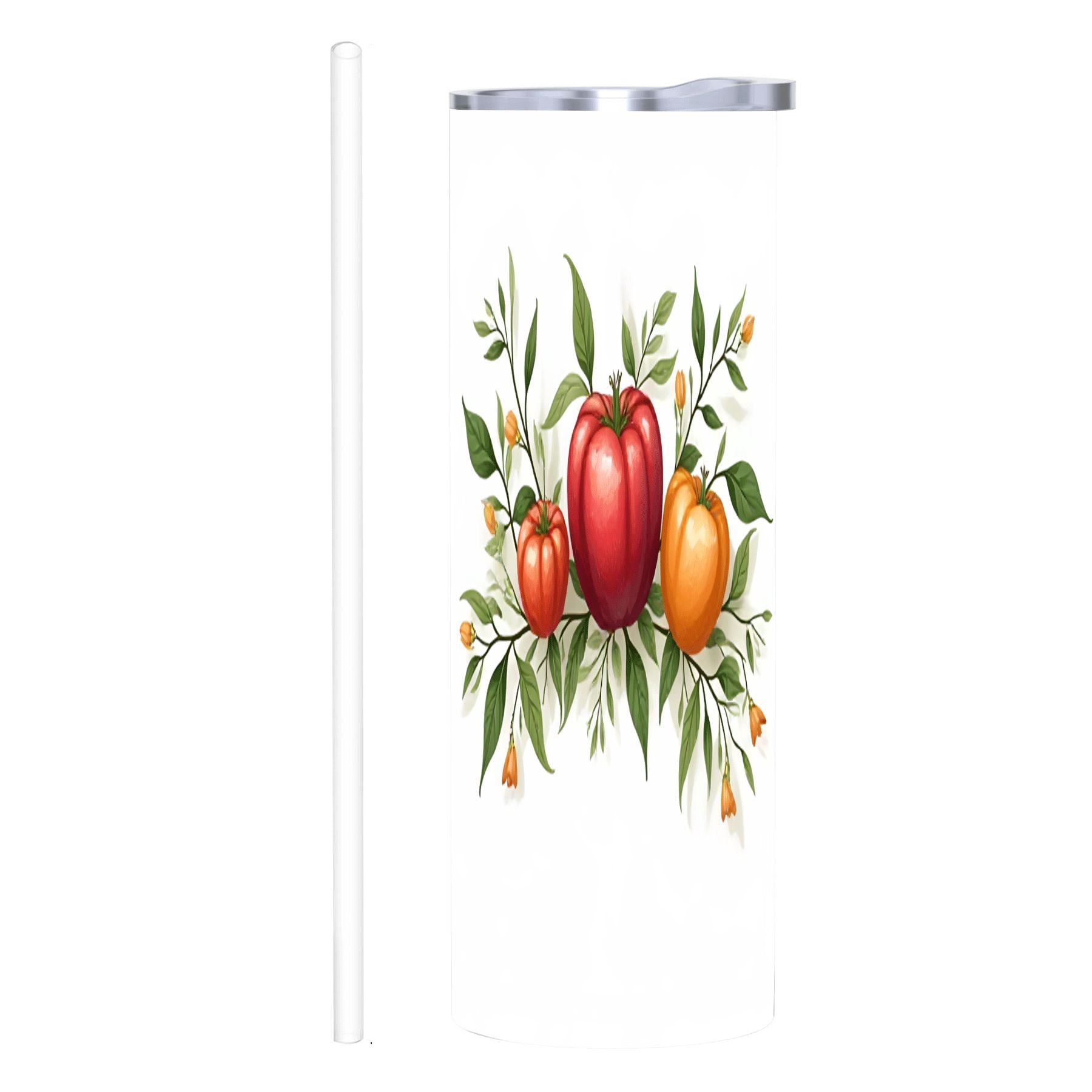 Colorful Bell Pepper Design 20 oz Stainless Steel Insulated Tumbler ...