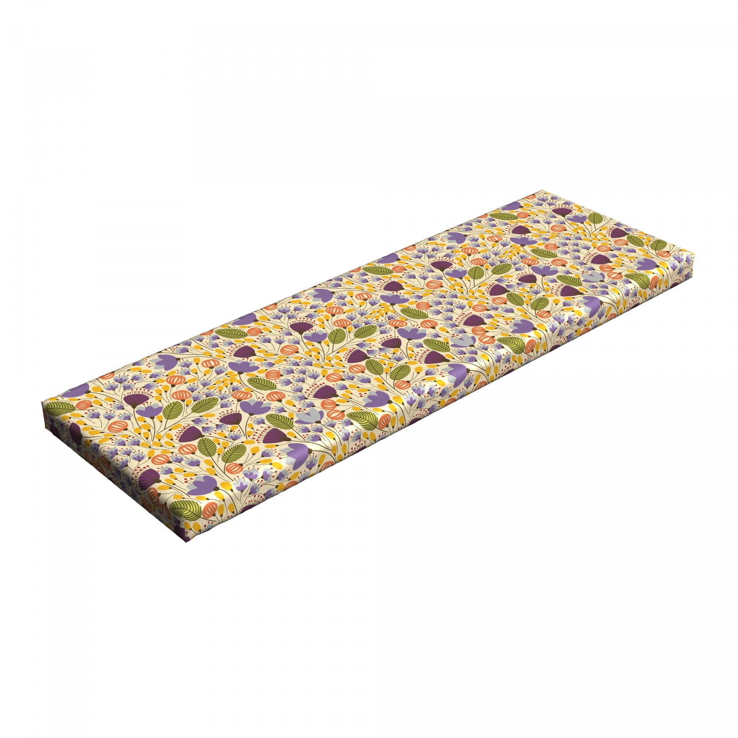 Colorful Bench Pad, Romantic Arrangement with Different Flowers in ...