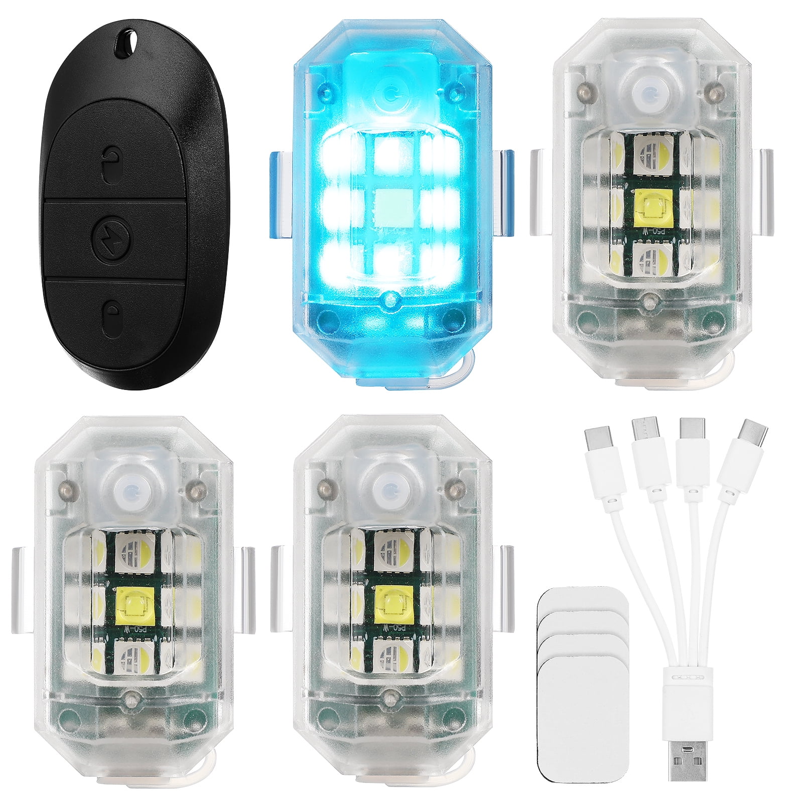 Colorful Bike Tail Light , USB Rechargeable Bike Brake Light with ...