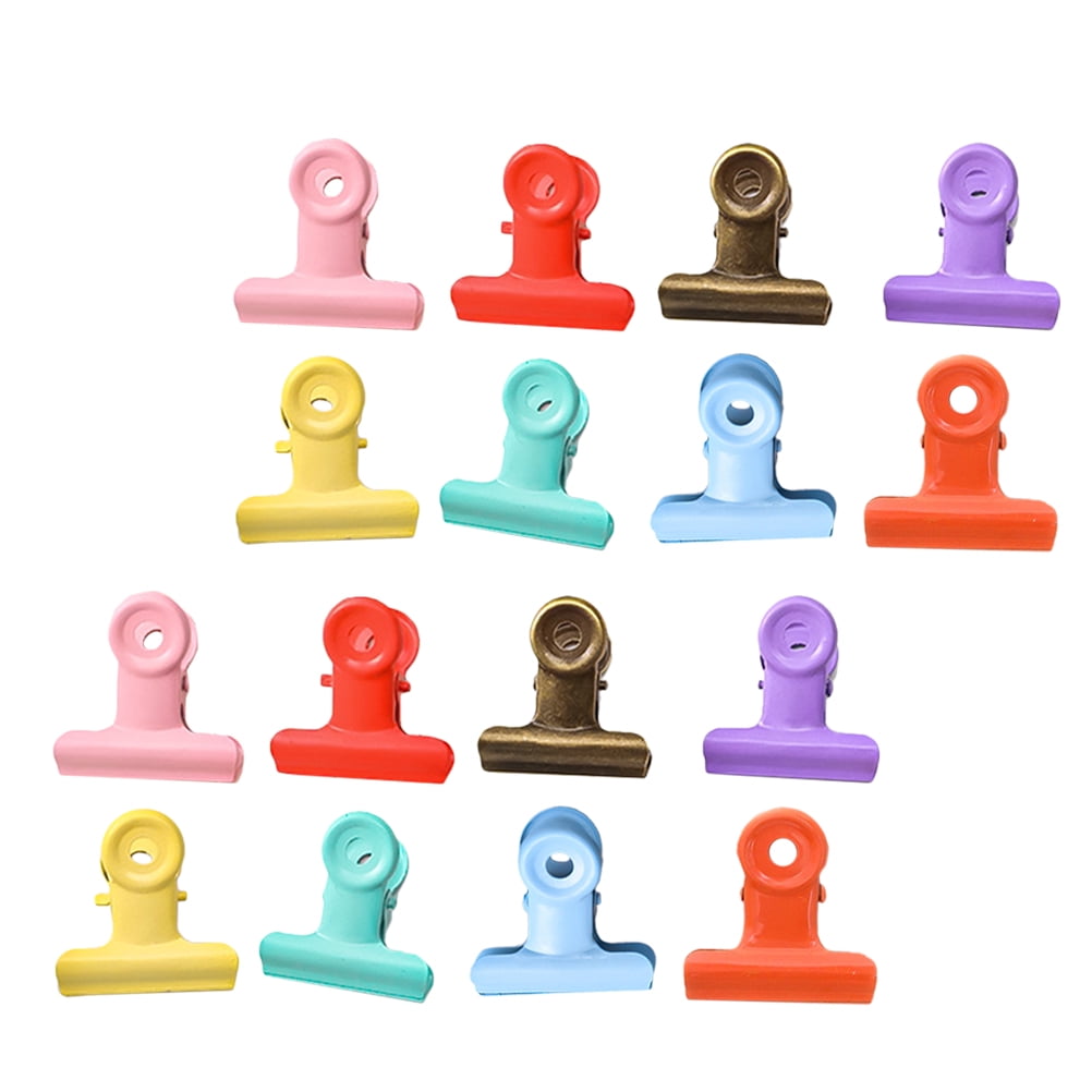 Colorful Metal Paper Clips for Students, Receipt Clips, Hinge File ...
