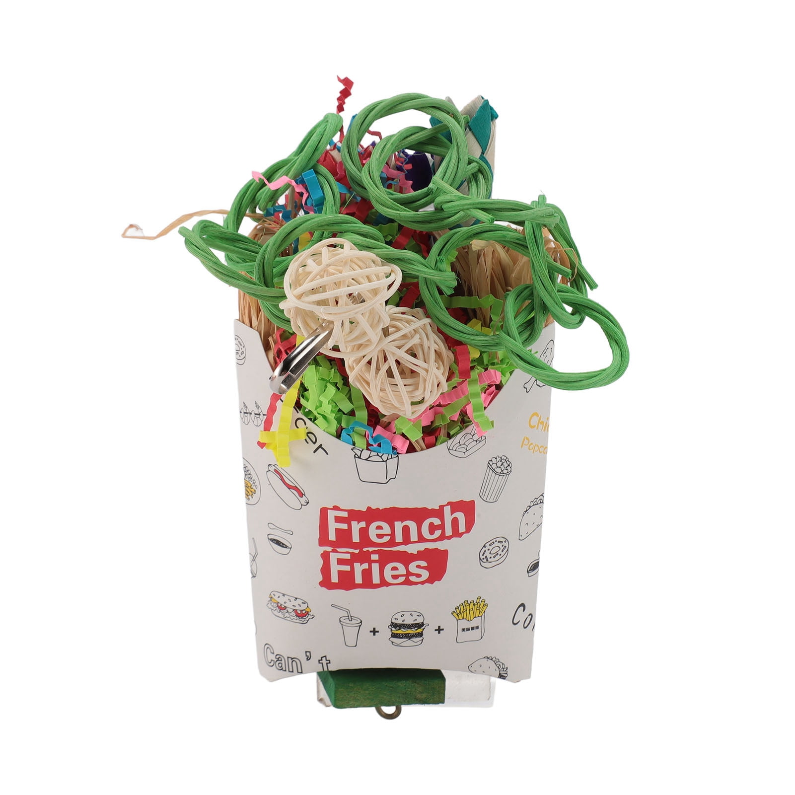 Colorful Bird Chewing Shredding Toys for Small Medium Parrot Birds ...