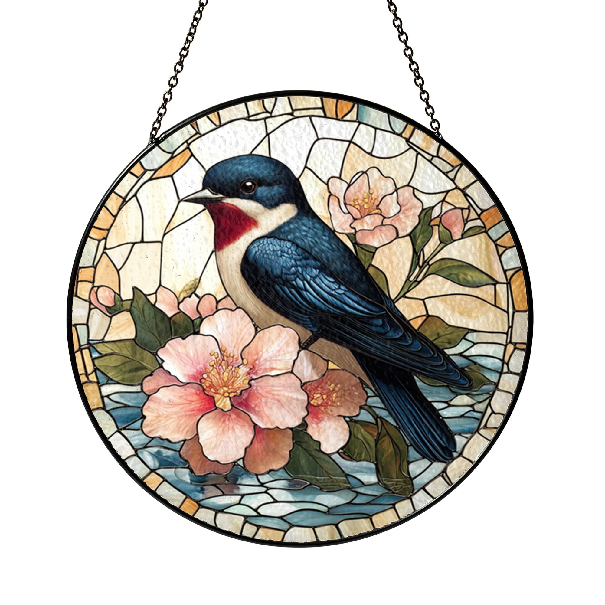 Colorful Bird Glass Suncatcher – Nature Window Art - Walmart.com