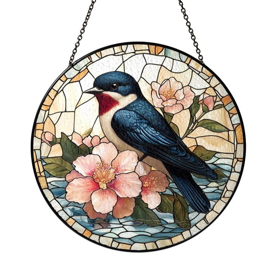 Colorful Bird Glass Suncatcher – Nature Window Art - Walmart.com