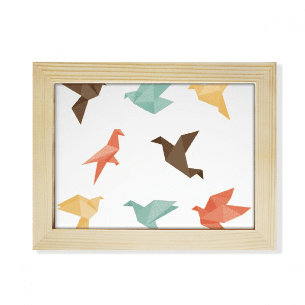 Colorful Bird Origa Pattern Desktop Photo Frame Picture Art Decoration ...