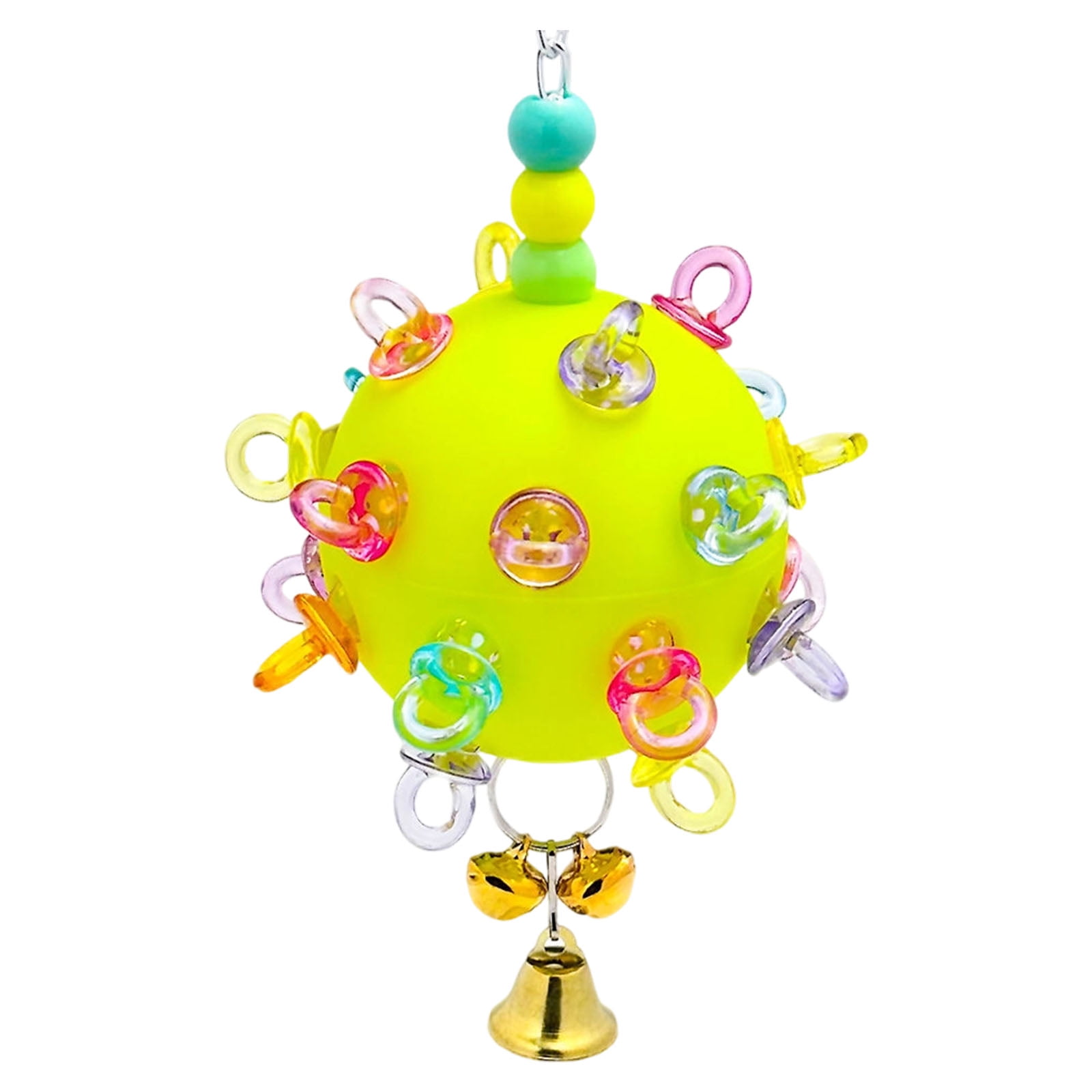 Colorful Bird Toy Chewable Rubber Parrots Chewing Toy For Parrots Cage ...