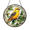 Colorful Bird Window Decor in Stained Glass Style – Nature Art ...