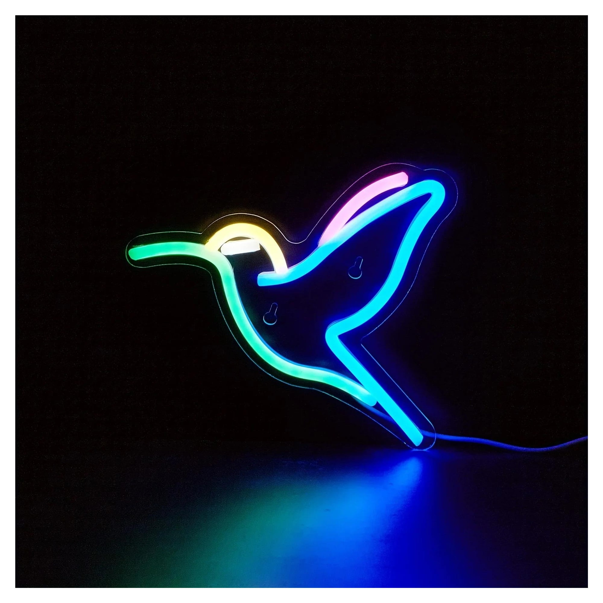 Colorful Birds LED Neon Sign, Light Up Neon Lights Signs, For Bedroom ...