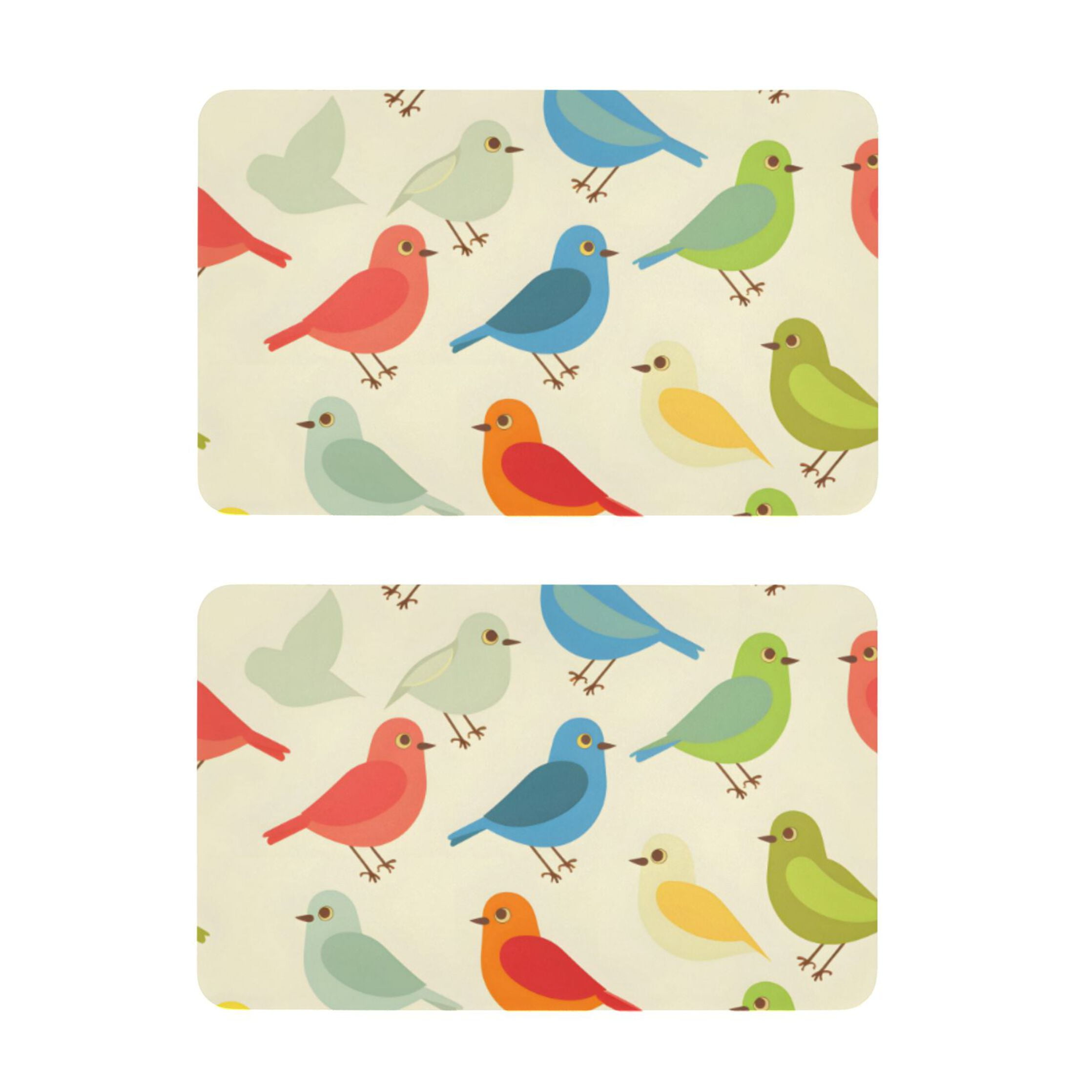Colorful Birds Refrigerator Magnet Stickers Square Fridge Magnetic for ...