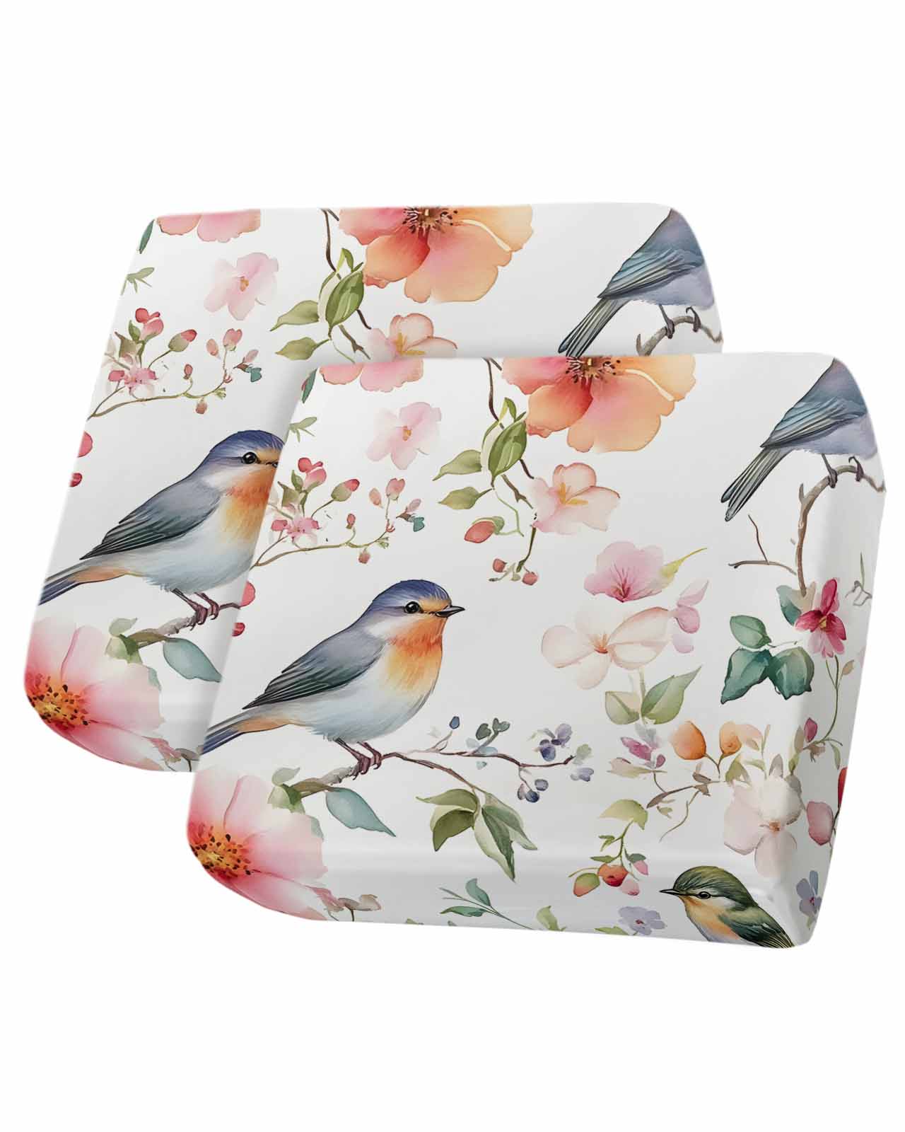Colorful Birds Sofa Couch Cushion Covers Washable, Removable ...