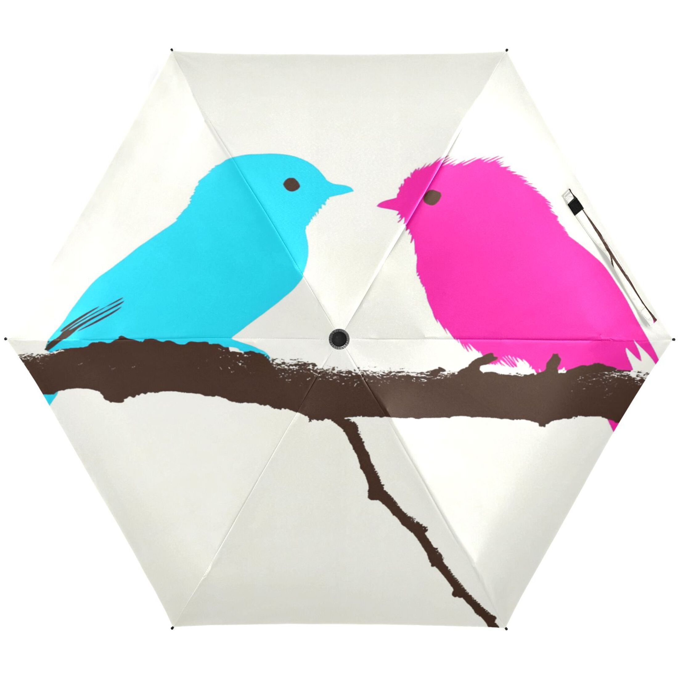 Colorful Birds Umbrellas for Sun Auto Open Close UV50+ Waterproof 5 ...