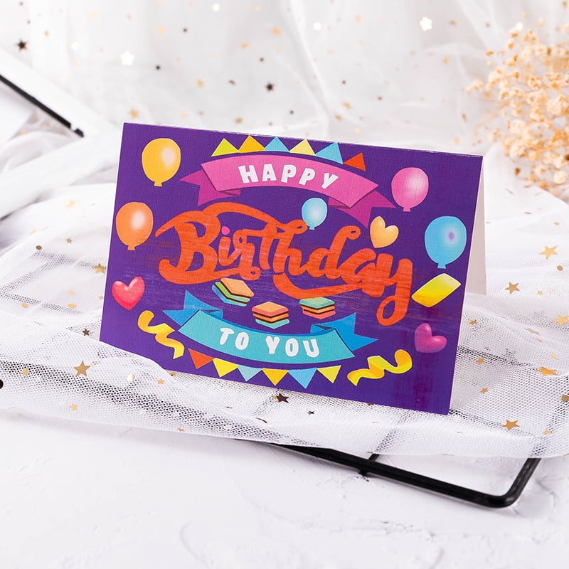 Colorful Birthday Card – "Happy Birthday to You" Design – Perfect ...