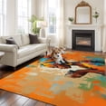 Colorful Black Woman Drink Coffee Washable Area Rug 8x10 African ...