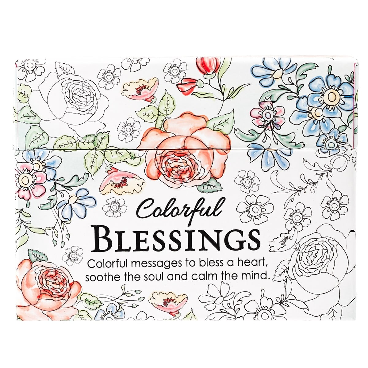Colorful Blessings Coloring Cards - Walmart.com