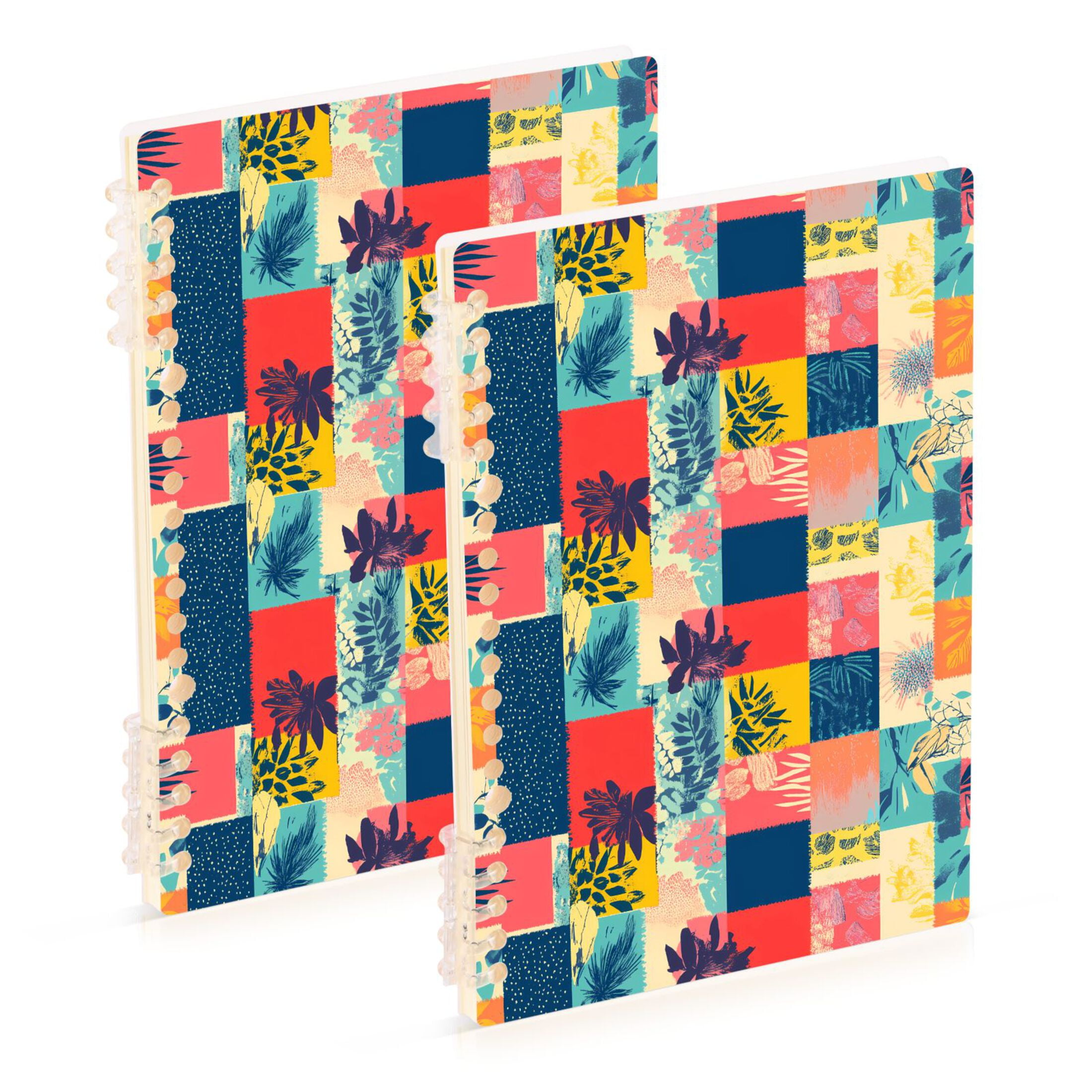 Colorful Block Doodle Notebooks 2 Pcs 1-subject Journal 60 Sheets A5 ...