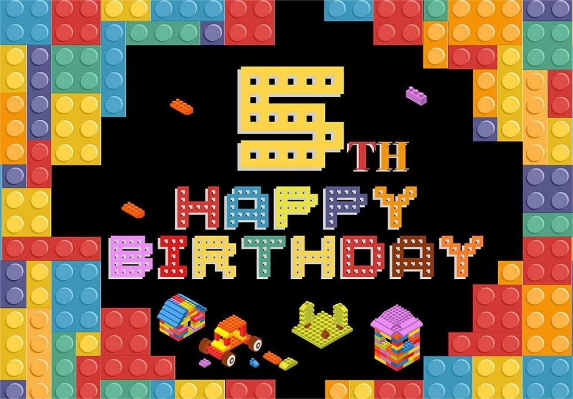 Colorful Blocks Photography Backdrop Kids Building Blocks Theme ...