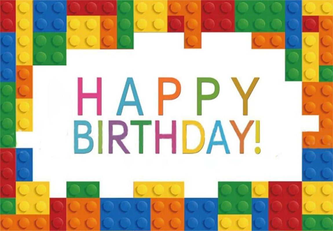 Colorful Blocks Photography Backdrop Kids Building Blocks Theme ...