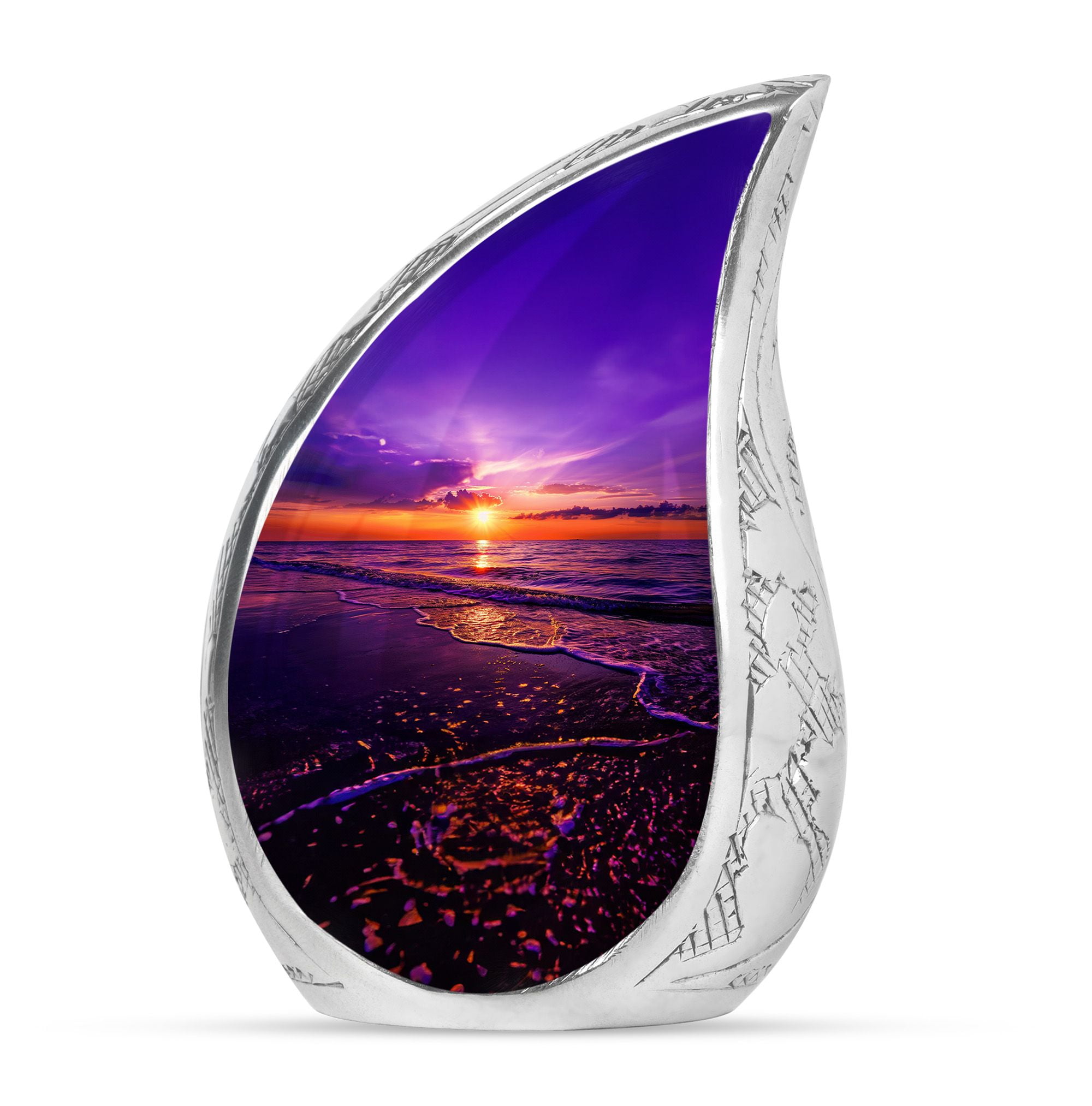 Colorful Blue Ocean Waves Large Funeral Urns For Human Ashes Adult Man ...