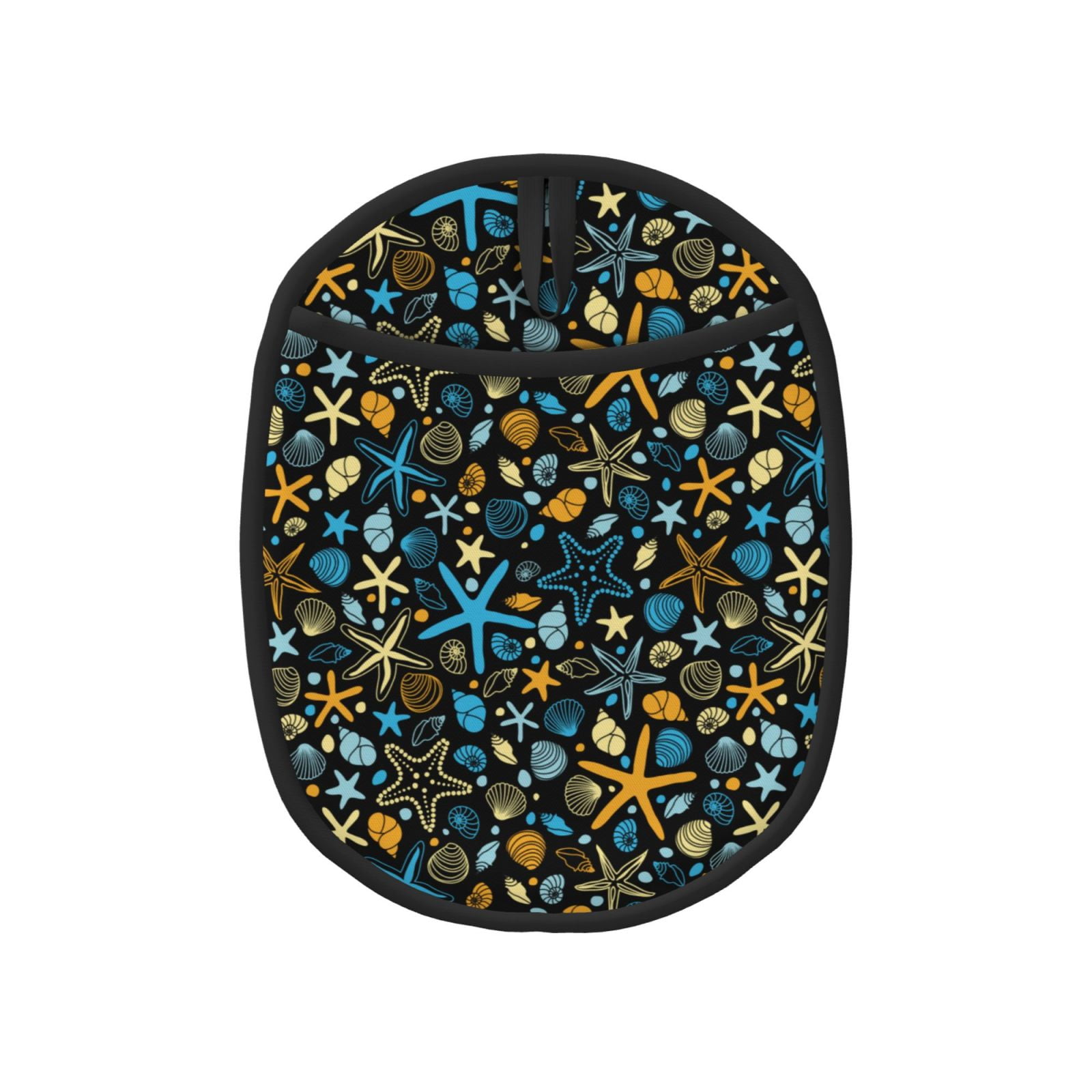 Colorful Blue Shell Pot Holders for Kitchen - Heat Resistant Oven Mitts ...