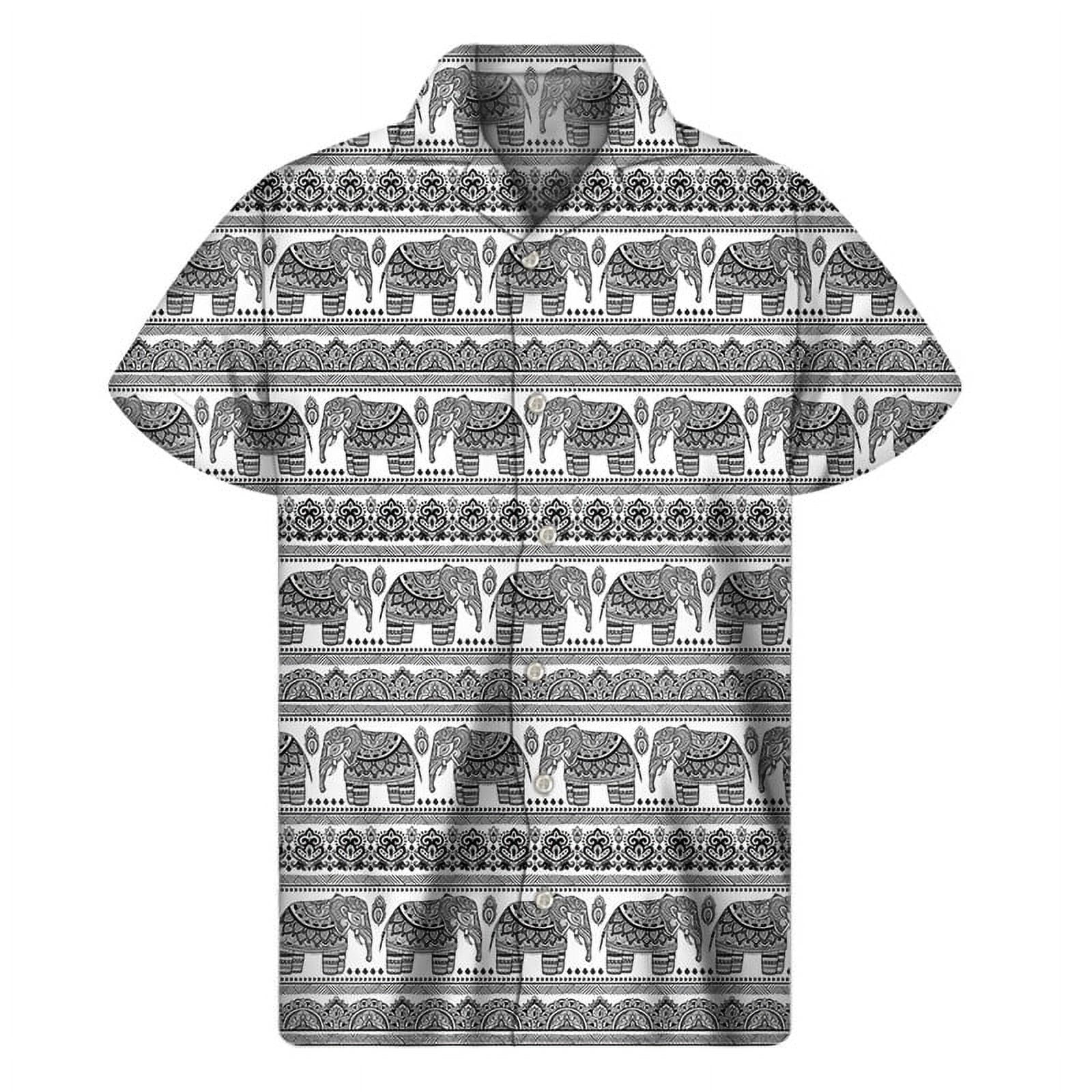 Colorful Bohemian Floral Hawaiian Shirt Men Summer Street Oversized ...