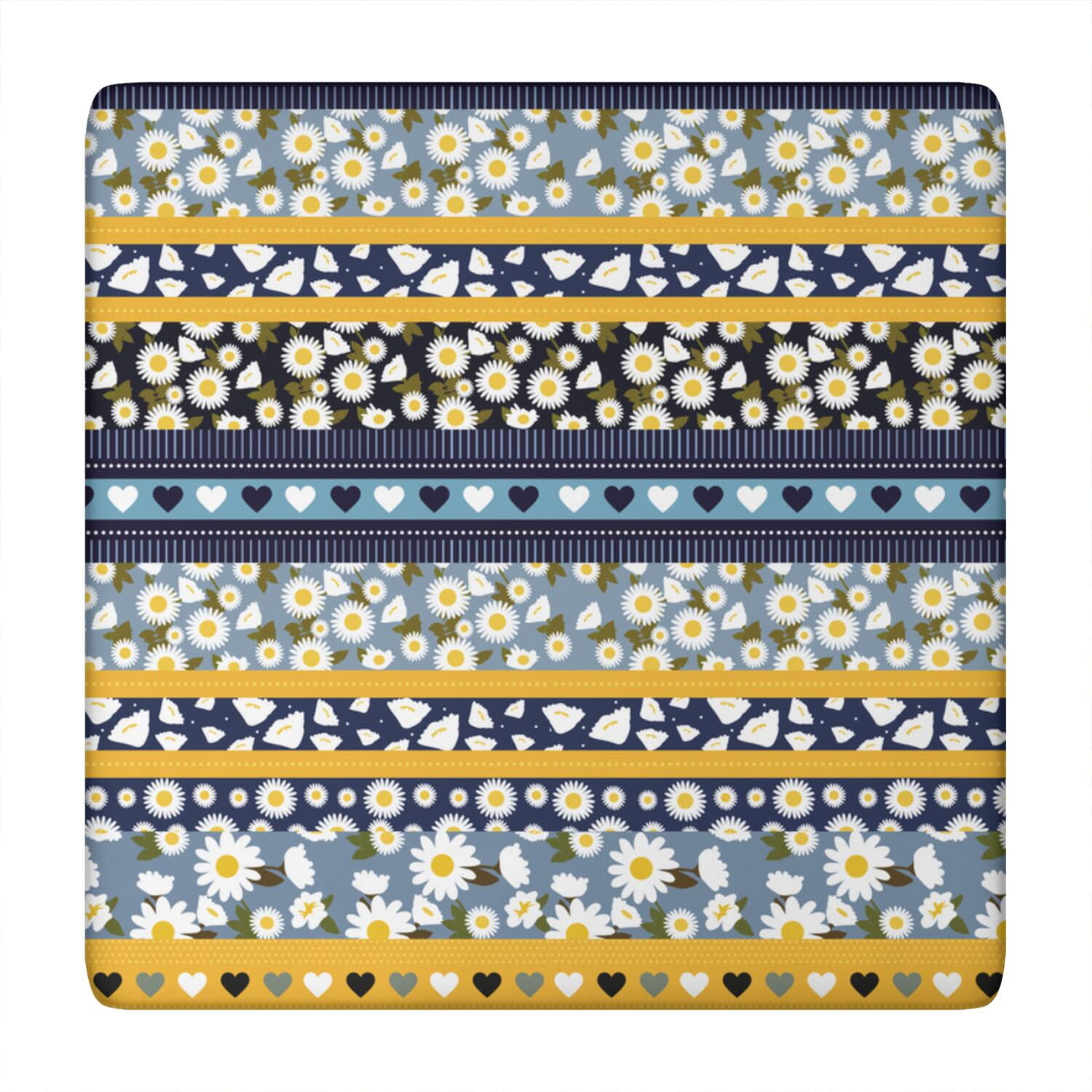 Colorful Bohemian Print Elastic Edge Table Cover, 34x34 Inch Square ...