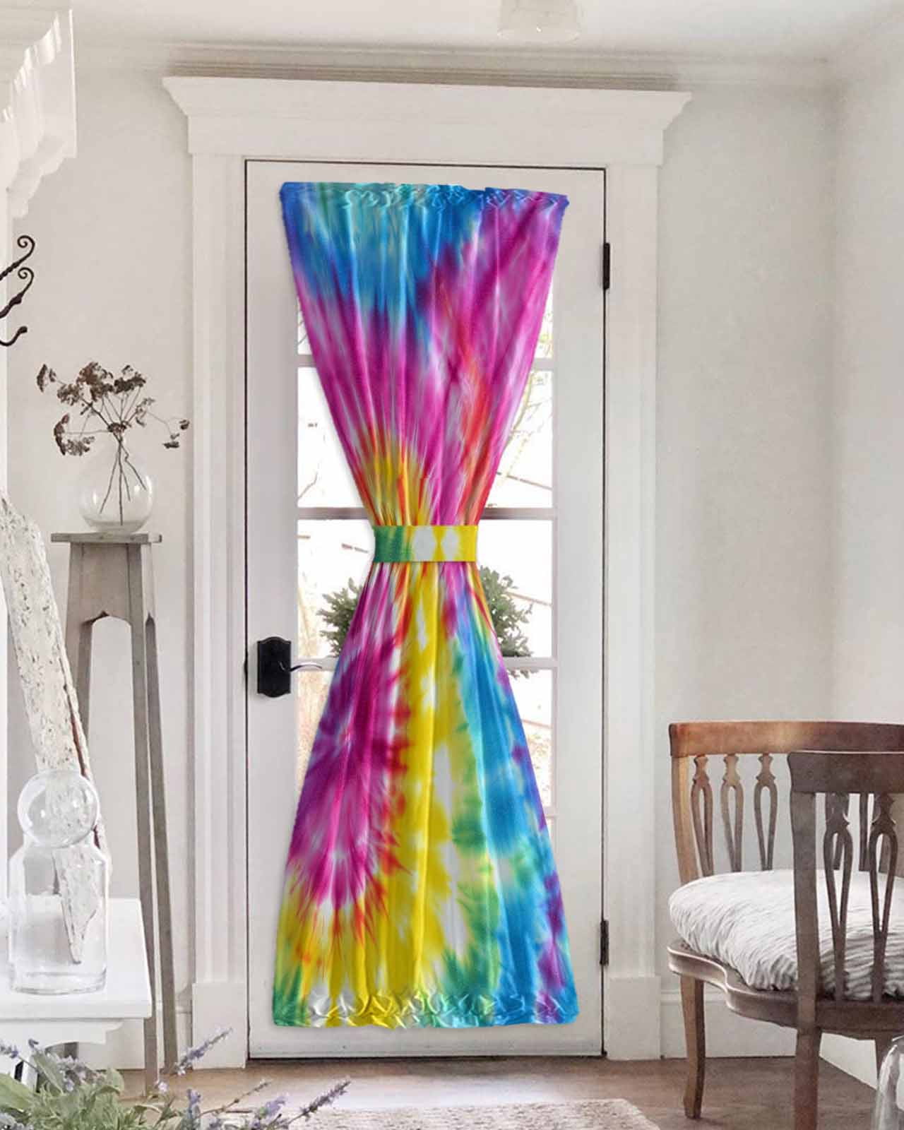 Colorful Boho Blackout Door Curtains for French, Glass,Front, Back ...