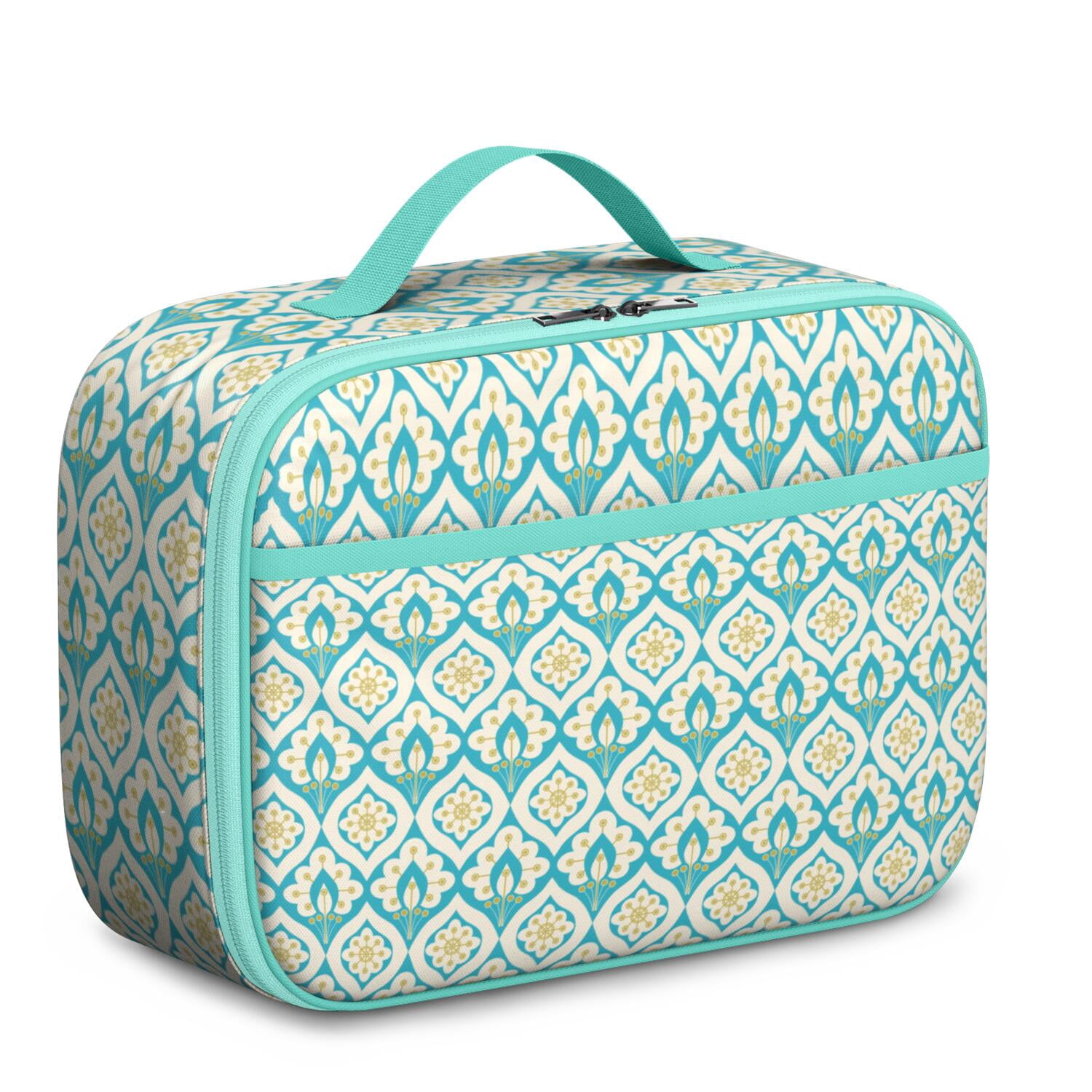 Colorful Boho Chic Lunch Tote – Geometric, Tribal, Rustic Style Thermal ...