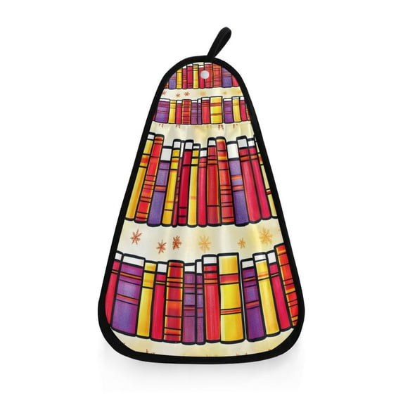 Colorful Books Pattern Hand Towel Quick Drying Home Storage Kitchen ...