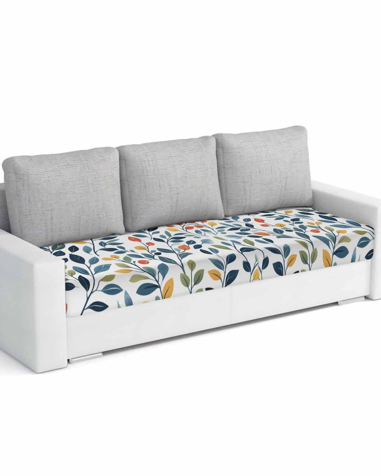 Colorful Botanical Sofa Couch Cushion Covers Washable, Removable ...