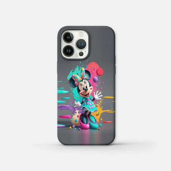 Colorful Bow Ears Phone Case with Fun Artistic Art 17 through 11 Pro ...