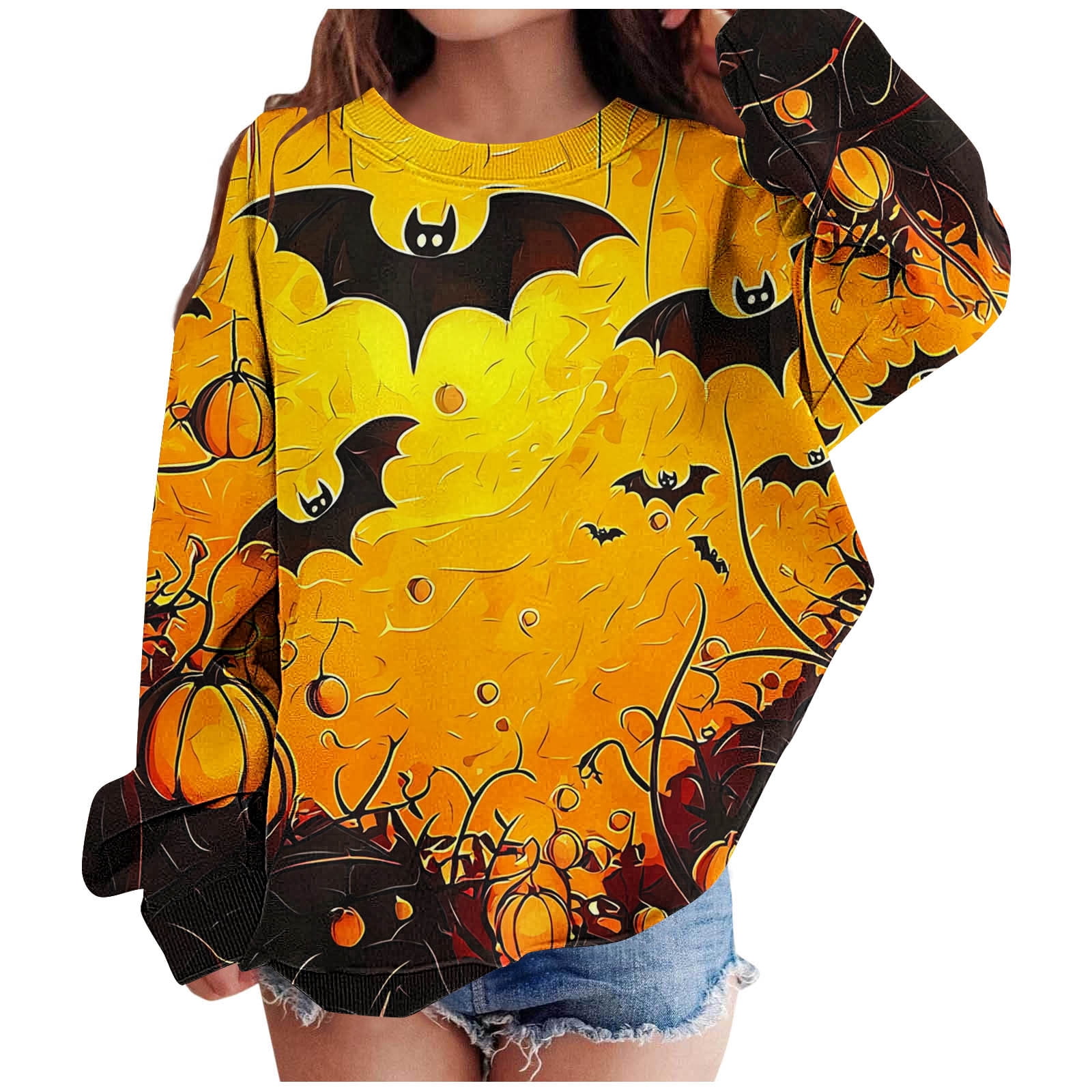 Colorful Boy Girl Long Sleeve Outfit for Children Boy Girl Crew Neck ...