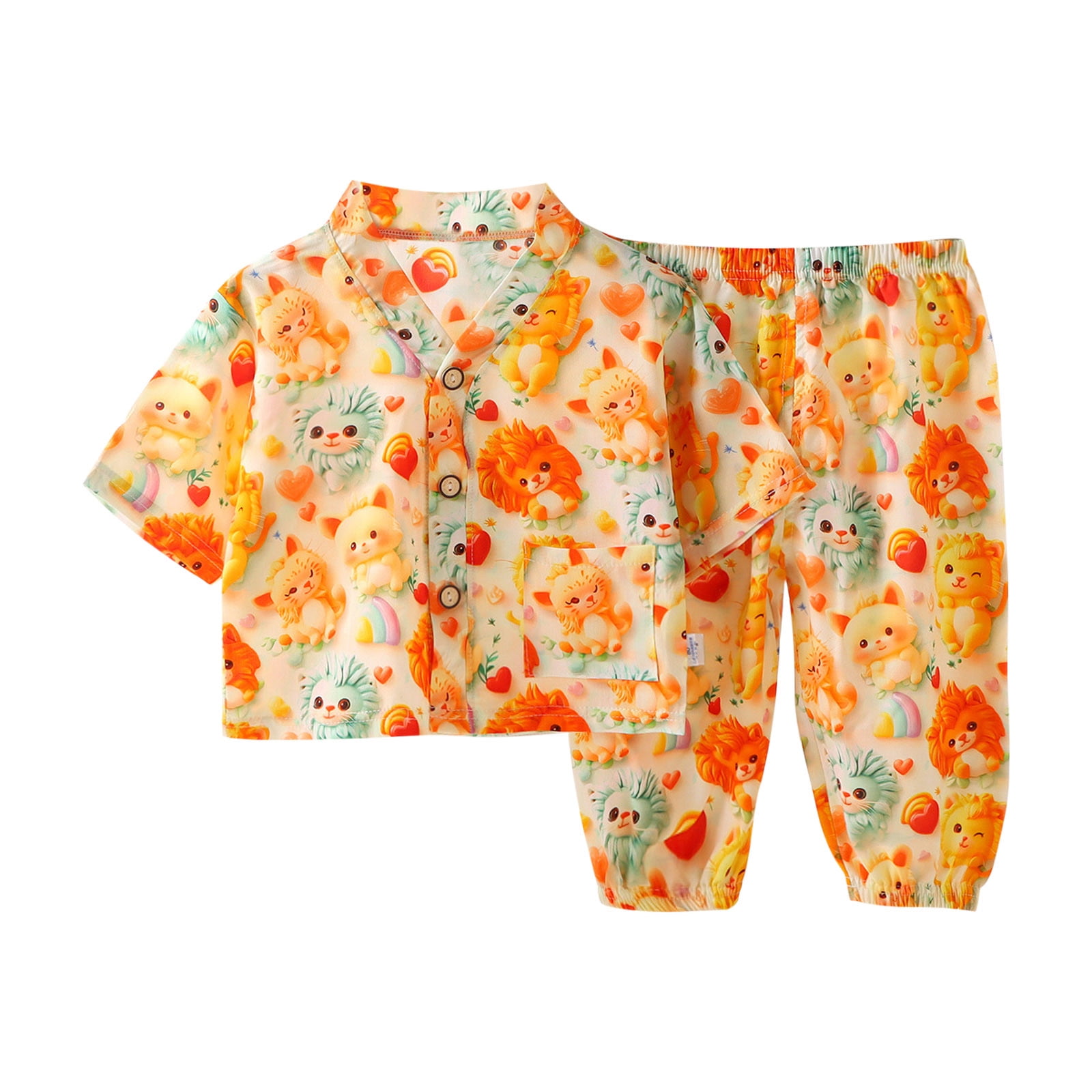 Colorful Boy Girl Sets for Children Boy Girl Fall Summer Print Matching ...