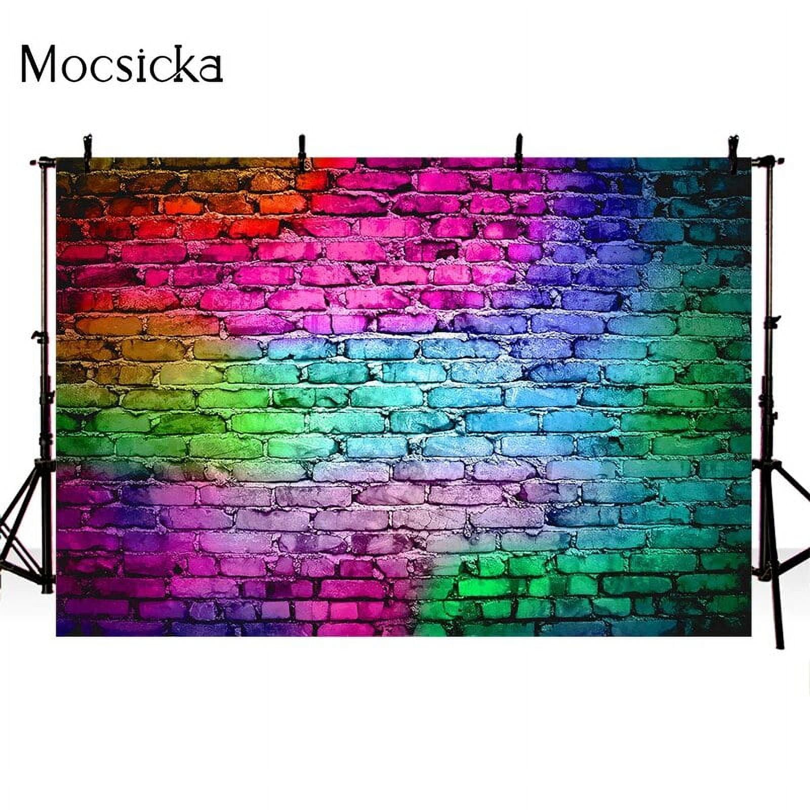 Colorful Brick Wall Photography Backdrops Painting Graffiti Brick ...