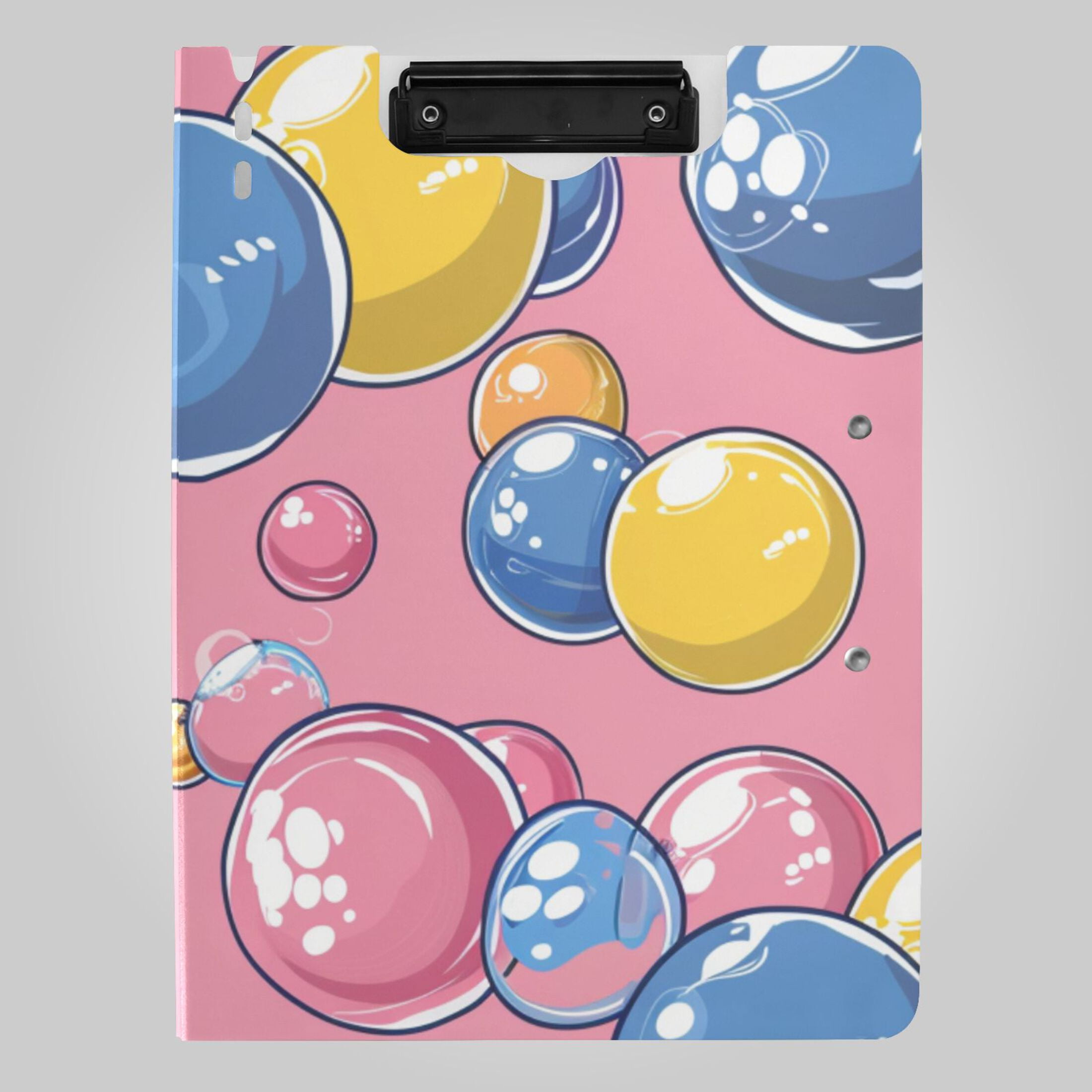 Colorful Bubble Gum Foldable Binder Folder Clipboard with Pen Slot ...